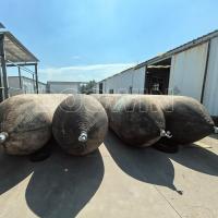 Quality Black Ship Launching Air Balloon Marine Airbags Customized Size for sale