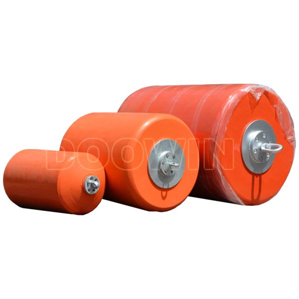 Quality Cylindrical Offshore Mooring Buoy Orange With Polyurethane Skin for sale