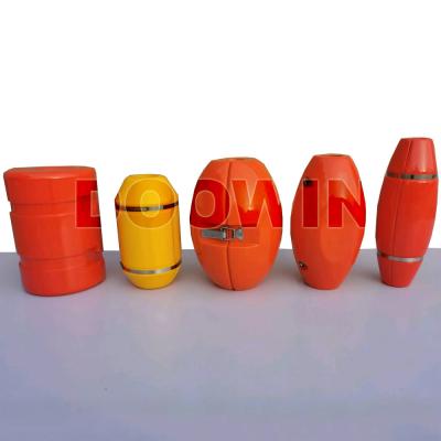 China Marine Floating Dredging Pipeline Polyethylene Hose Cable Floater Customized Shape for sale