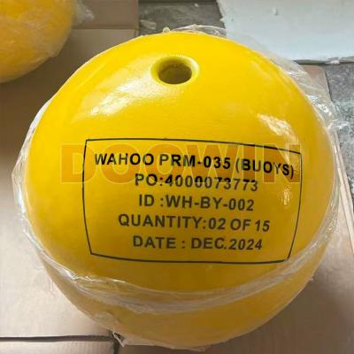 China Spherical Foam Buoy with Polyurethane Elastomer Skin and Self-fendering for 2000m Underwater Applications for sale