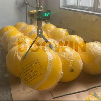 China Spherical Foam Buoy with Polyurethane Elastomer Skin and Self-fendering for 2000m Underwater Applications for sale