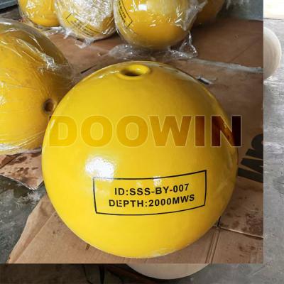 China Spherical Foam Buoy with Polyurethane Elastomer Skin and Self-fendering for 2000m Underwater Applications for sale