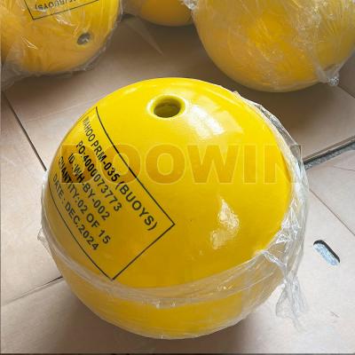 China Spherical Foam Buoy with Polyurethane Elastomer Skin and Self-fendering for 2000m Underwater Applications for sale