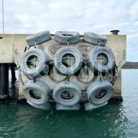 Quality High Pressure Inflatable Ship Fender 50kPa 80kPa Navy Gray Pneumatic Fenders For for sale