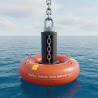 China Single Point Mooring System Use General Surface Chain Support Buoy for sale