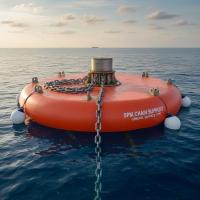 China Single Point Mooring System Use General Surface Chain Support Buoy for sale