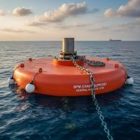 China Single Point Mooring System Use General Surface Chain Support Buoy for sale