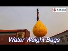 low headroom water filled weight bags 1ton - 50ton crane load test water bags