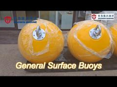 orange yellow general surface buoys mooring pickup buoy corrosion resistant