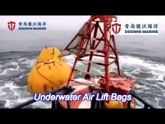 parachute type underwater air lift bags customized 250kg - 100ton capacity
