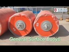 general surface chain support buoy yellow / orange customized for spm system