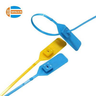 China MA - PS 6007 tamper evident airline security customized logo plastic strip seals for sale