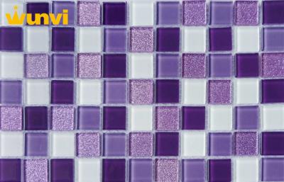 China Low Temperature Resistant Iridescent Glass Mosaic Tile For Night Club for sale