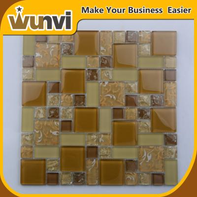 Cina La parete di vetro professionale del mosaico piastrella il materiale da costruzione 8mm dei progetti del mestiere in vendita