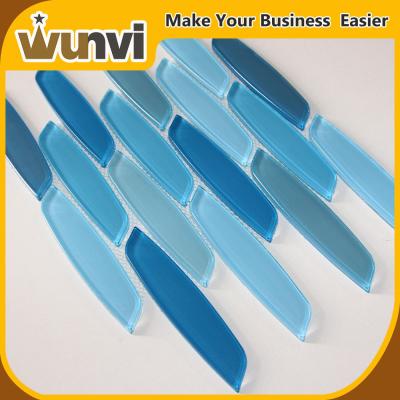 Cina Backsplash blu popolare delle tessere della striscia resistente agli acidi per la parete in vendita