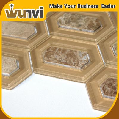 Cina Muri il vetro e la tessera di pietra 345X245mm, tessere di pietra naturali in vendita
