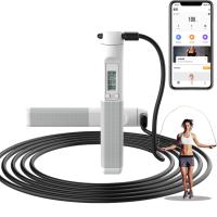 Quality APP Custom Logo PVC Jump Rope Led Electronic Display Calorie Counter Check for sale