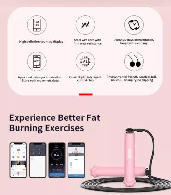China New Style Gym Fitness APP 3M Smart Counting Digital Adjustable Jump Rope for sale