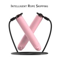 China Everlest Pretty Customizable Pink Handel Steel Wire Jump Rope for sale