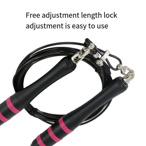 Quality Custom Made Speed ​​Wire Stainless Steel Jump Rope With Aluminum Handle for sale