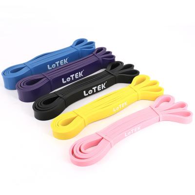 Cina Banda personalizzata Elastic Fitness Strength Training Tension Band con Staples Workout Resistance Bands in vendita