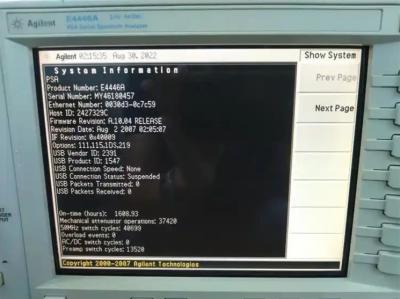 China Agilent E4446A 44 GHz Wideband Spectrum Analyzer / Spectrum Analyser for sale
