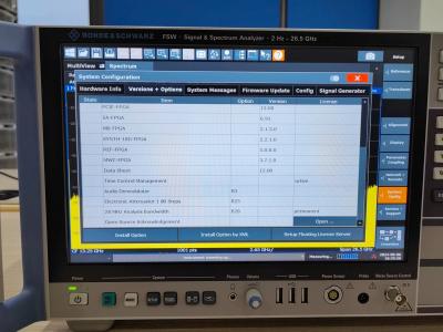 China 26.5GHz Wideband Spectrum Analyzer Rohde & Schwarz FSW26 for sale