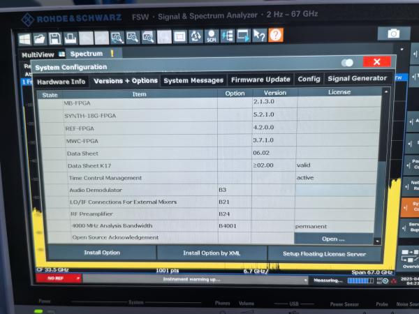 Quality 67GHz Ultra Wideband Spectrum Analyzer Rohde & Schwarz FSW67 for sale