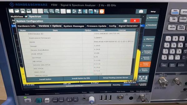 Quality 85 GHz Ultra Wideband Signal Spectrum Analyzer Rohde & Schwarz FSW85 for sale