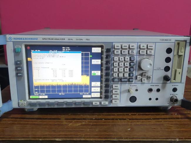 Rohde & Schwarz R&S FSU3 Spectrum Analyzer side view
