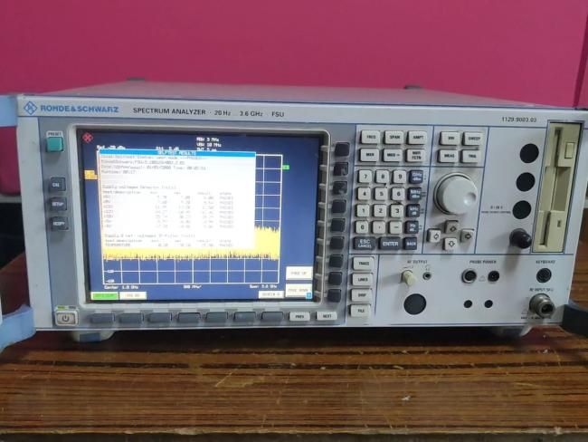 Rohde & Schwarz R&S FSU3 Spectrum Analyzer rear panel view