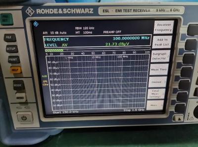China Receptor de pruebas EMI compacto 6 GHz Rohde & Schwarz R&S ESL6 en venta