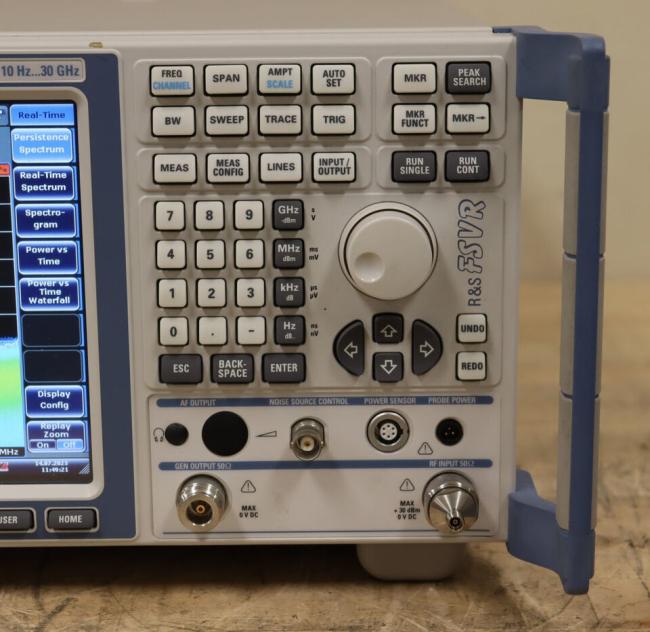 FSVR30 spectrum analyzer display showing signal analysis