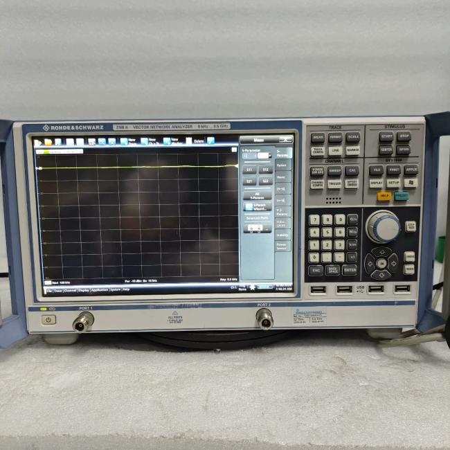 Rohde & Schwarz ZNB8 VNA close-up view