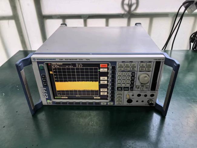 Rohde & Schwarz R&S ESPI7 EMI Test Receiver side view with test setup