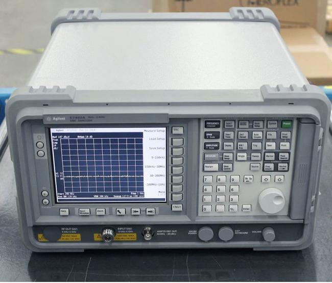 Agilent E7402A 3 GHz EMC Spectrum Analyzer close-up view