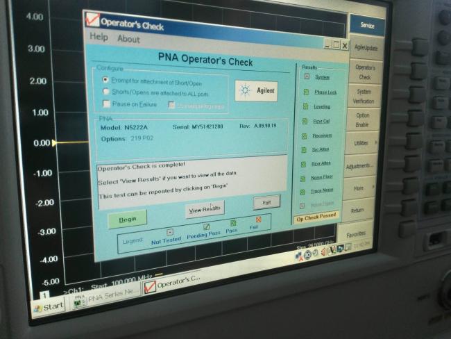 Agilent Keysight N5222A Network Analyzer close-up