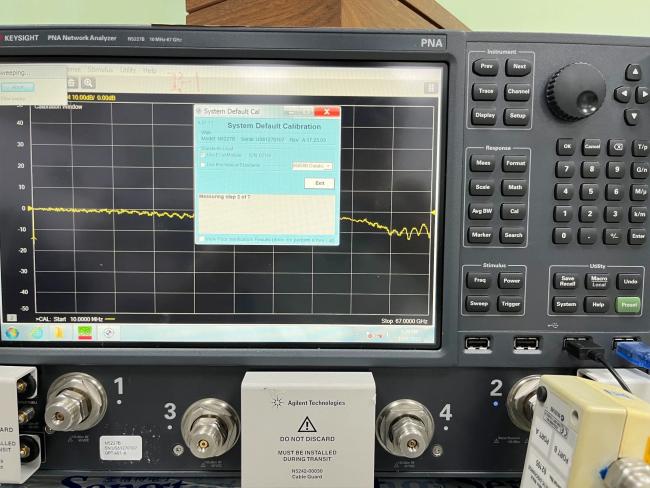 Agilent Keysight N5227B Network Analyzer rear panel view