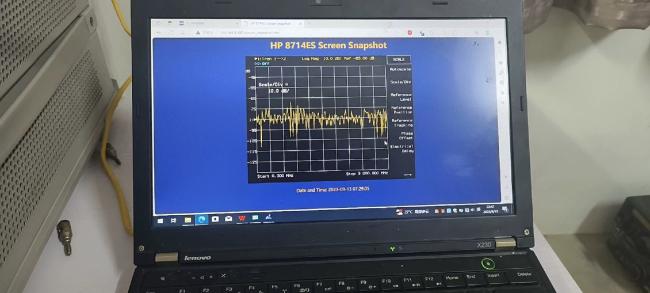 Agilent 8714ES RF Network Analyzer side view