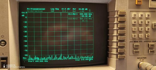 Agilent 8711B Network Analyzer rear panel view