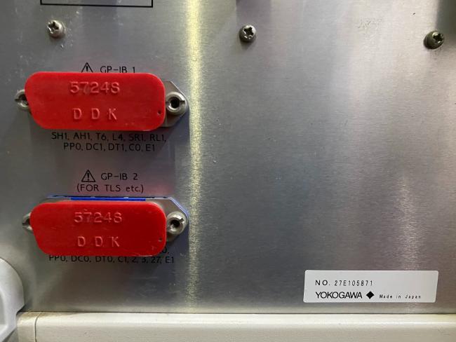 Yokogawa AQ6317B control panel
