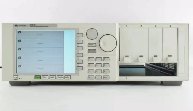 Agilent Keysight 8164B internal view showing module slots