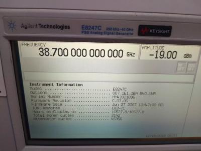 중국 아길렌트 RF 신호 생성기 E8247C 20 GHz 고순도 PSG-A 신호 생성기 판매용