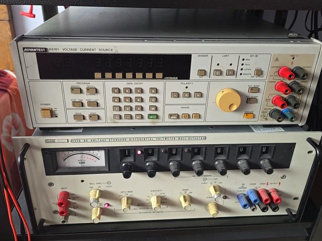 Advantest R6161 Calibrator Testing Setup