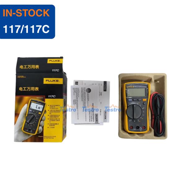 Quality Fluke 117/117C True-RMS Digital Multimeter With VoltAlert , AutoV/LoZ , 6000 for sale