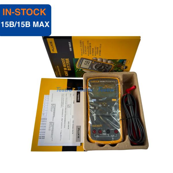 Quality Fluke 15B+ / 15B MAX Digital Multimeter 1000V 10A 4000 6000 Counts Backlit LCD for sale