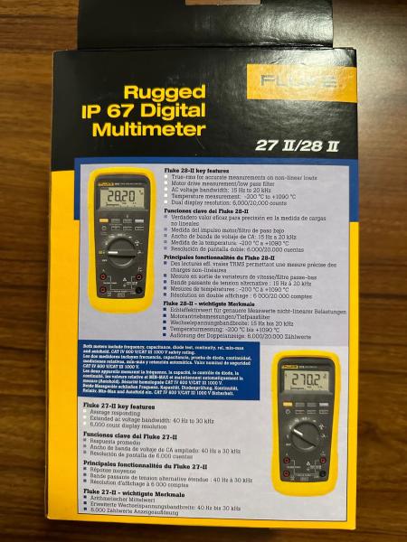 Quality Fluke 28 II TRMS Rugged Digital Multimeter IP67 CAT IV 600V CAT III 1000V 10A for sale