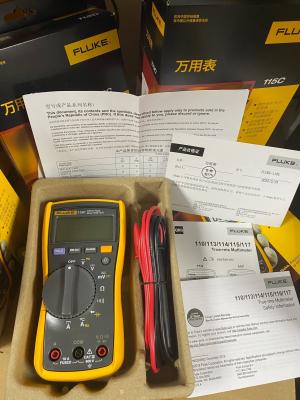 Cina Multimetro Digitale True-RMS Fluke 115/115C 600V 10A 6000 Conte Display LCD Retroilluminato CAT III 600V Batteria 9V. in vendita