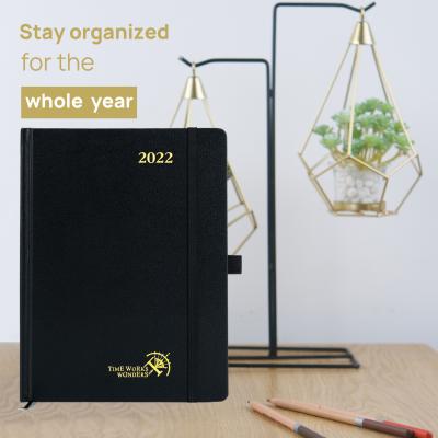 Cina Casebound 12 mesi pianificatore libro con copertina rigida ordine del giorno gennaio 2023 al dicembre 2023 in vendita
