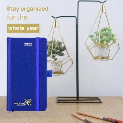 Cina Colore 2023 del ODM Mini Pocket Planner Royal Blue dell'OEM con i segnalibri in vendita
